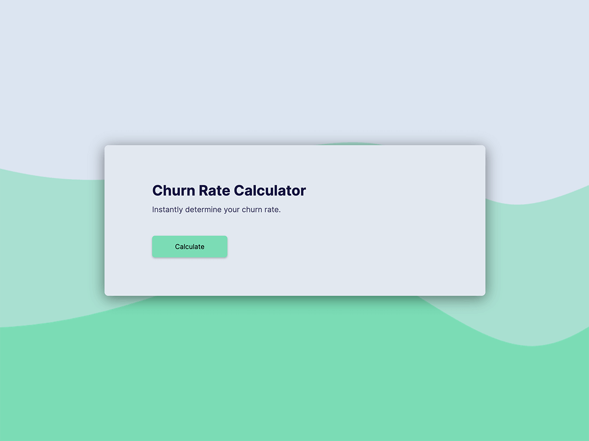 Churn Rate Calculator | free involve.me template Churn Rate Calculator | free involve.me template