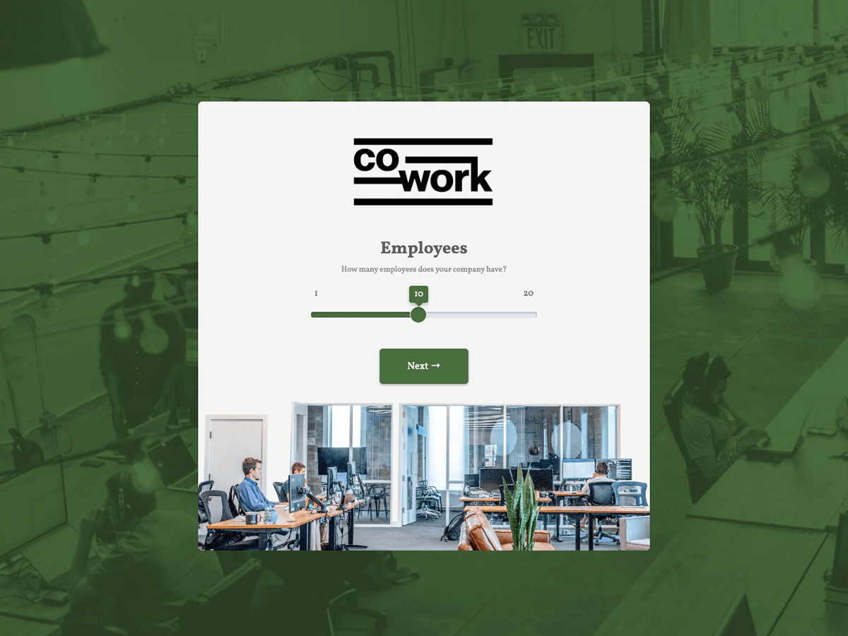 Coworking Cost Calculator | free involve.me template