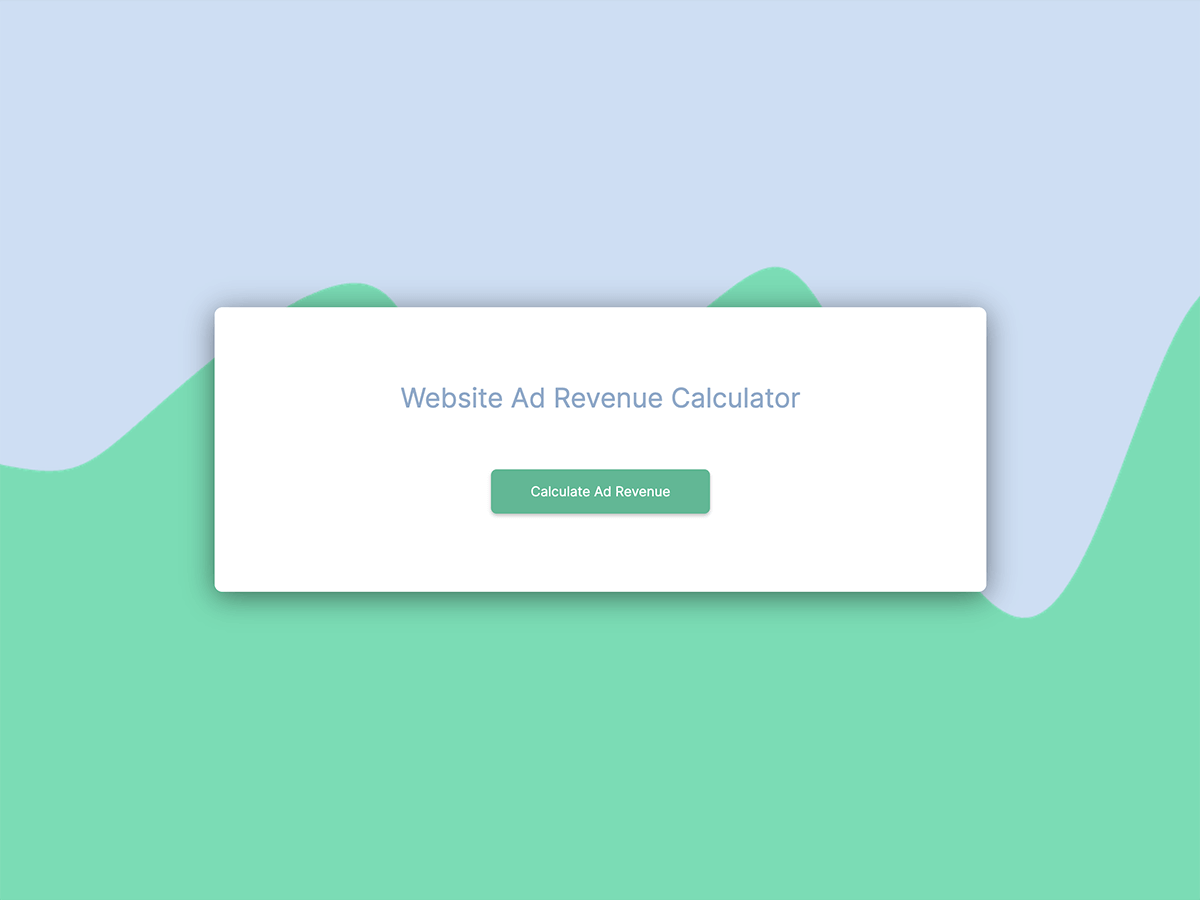 Website Ad Revenue Calculator | free involve.me template