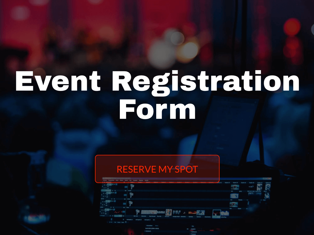 Event Registration | free involve.me template