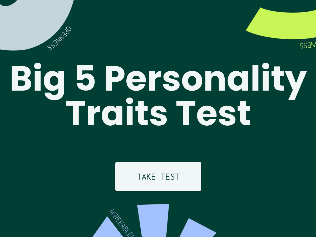 Big Five Personality Test | free involve.me template