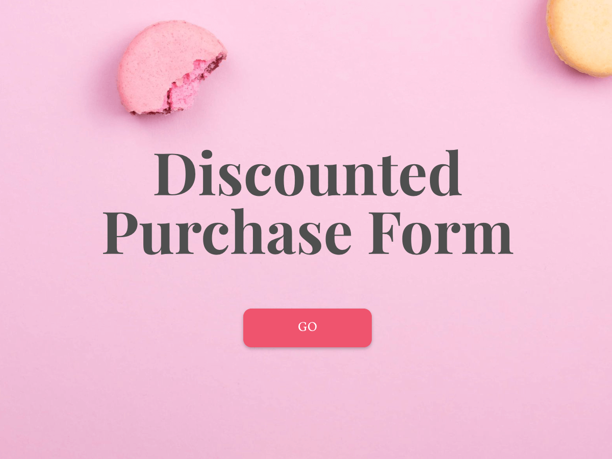 Discounted Purchase | free involve.me template