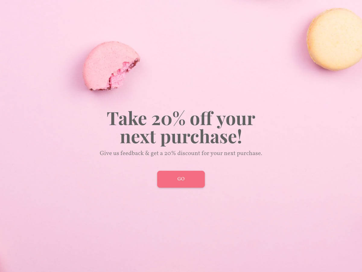 Discounted Purchase | free involve.me template