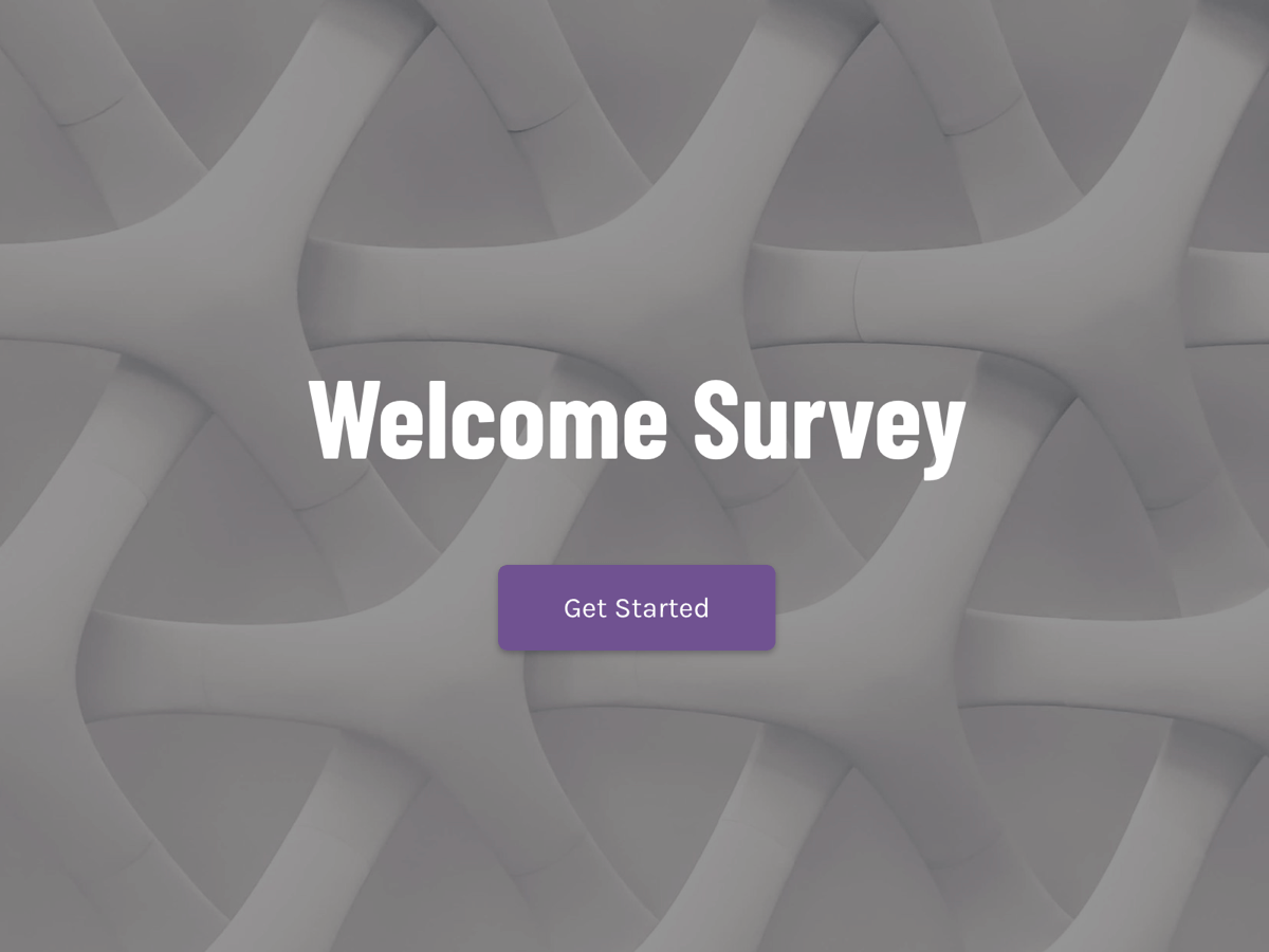 Welcome Survey | free involve.me template
