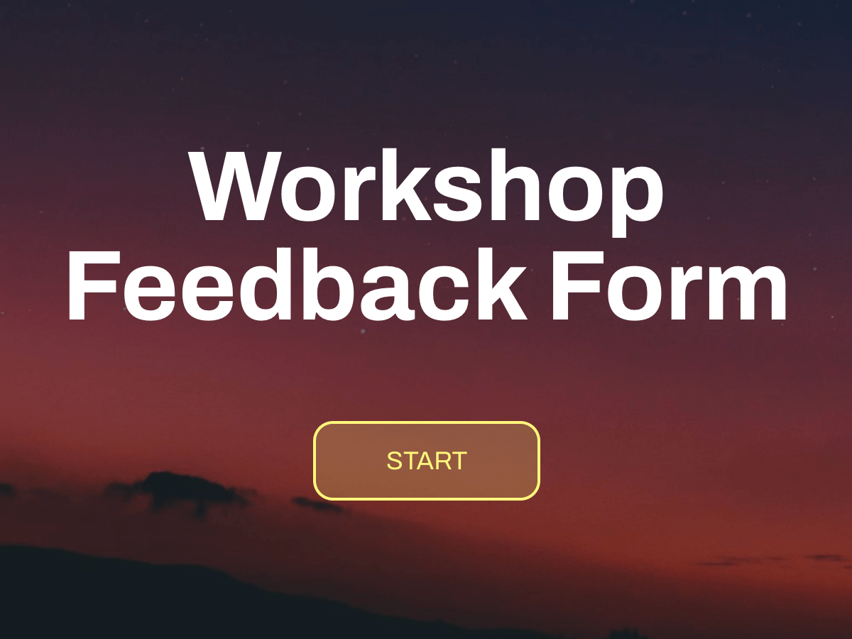 Workshop Feedback Form | free involve.me template