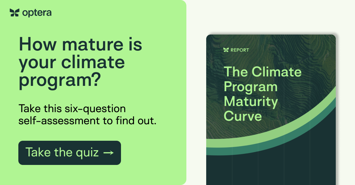 Climate Program Maturity Curve Quiz